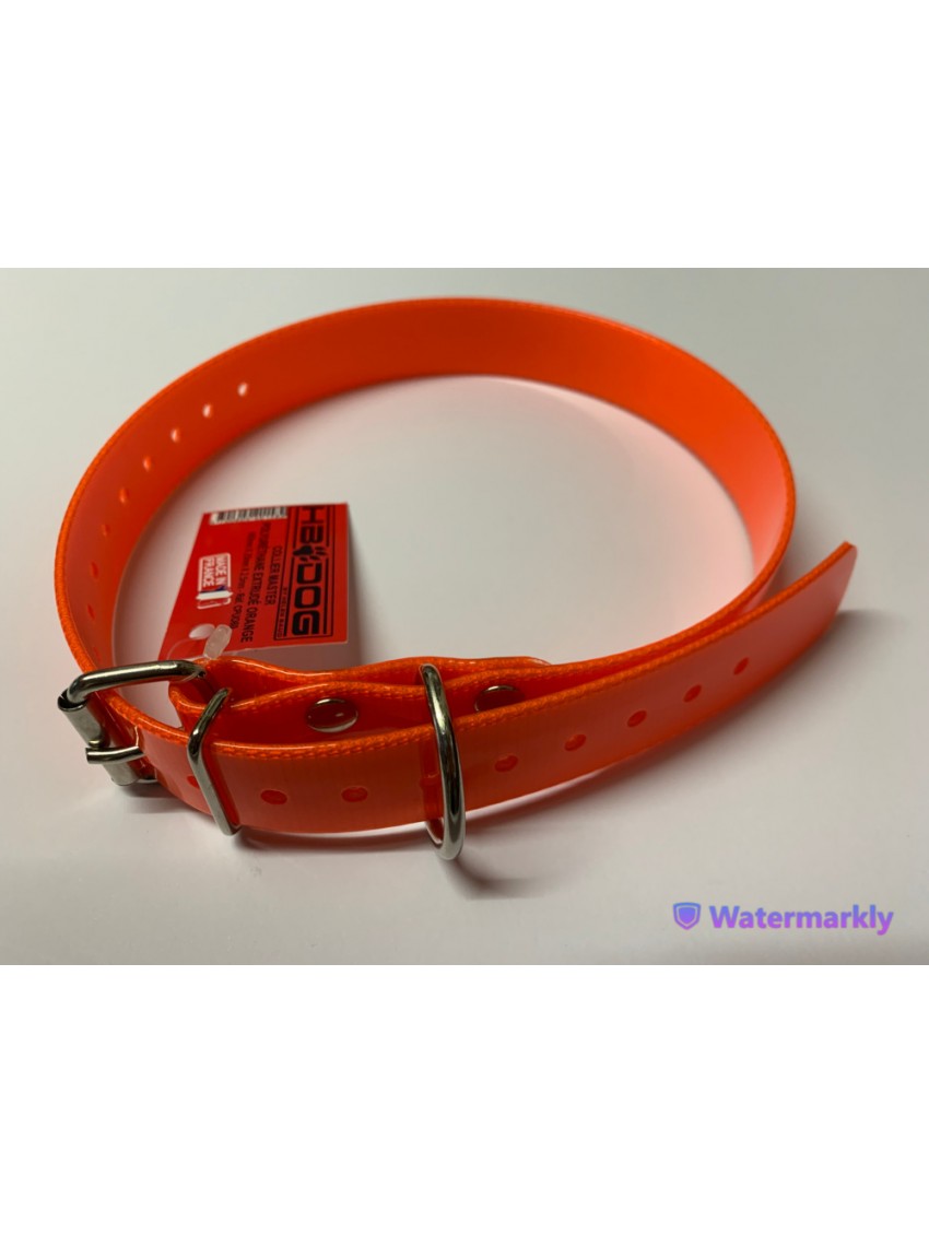 Collier HB DOG ECO POLYURETHANE 650mmx25mm, gravure en option,